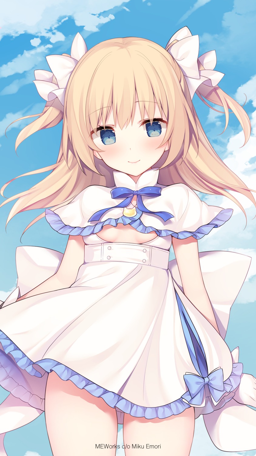 miko 92 emori miku project emori el cleavage dress no bra skirt lift | #526634 | yande.re